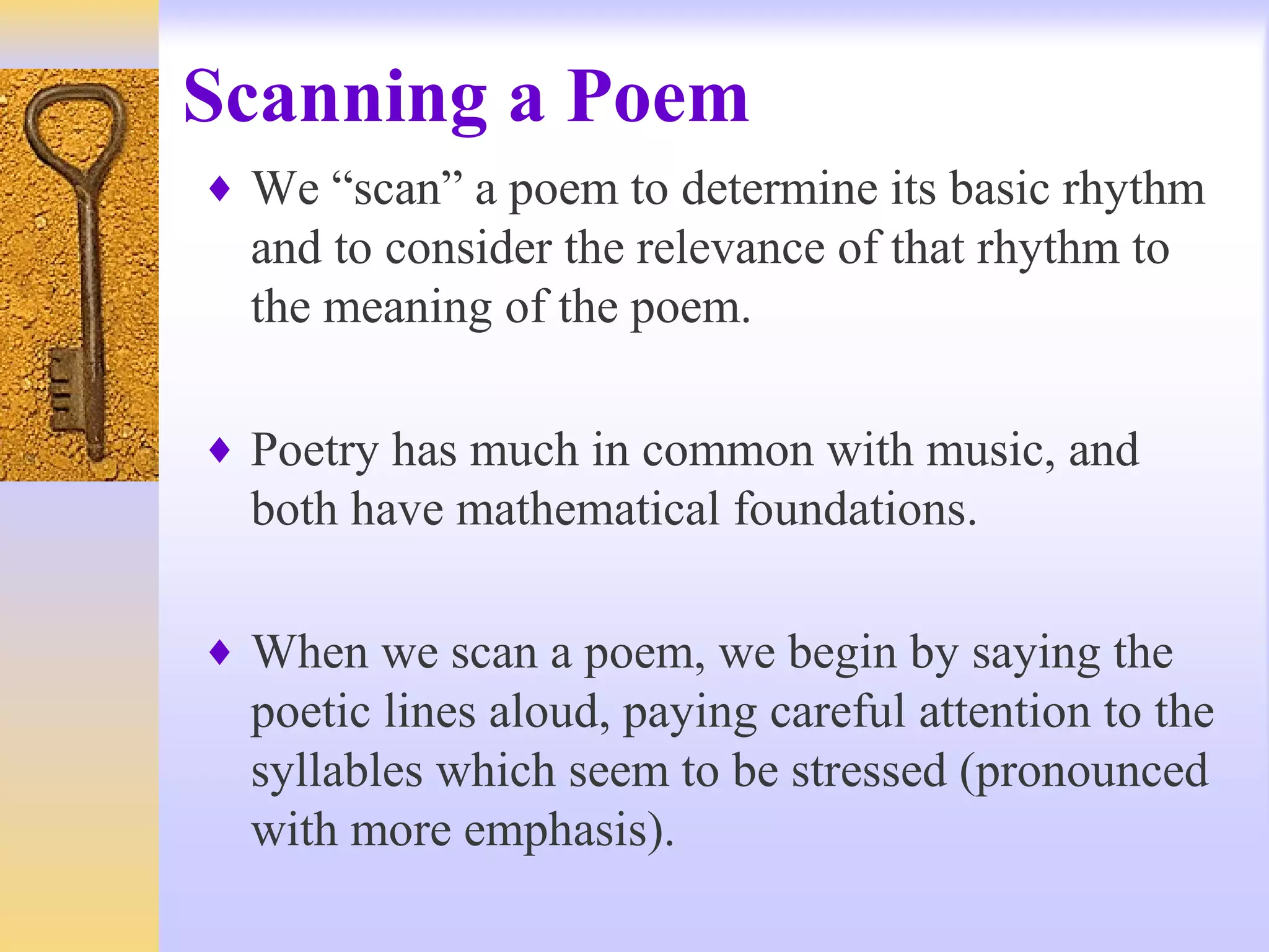 Poetry and Meter | PPT