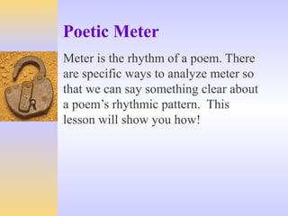 Poetry and Meter | PPT