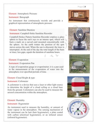 Meterological instruments | PDF