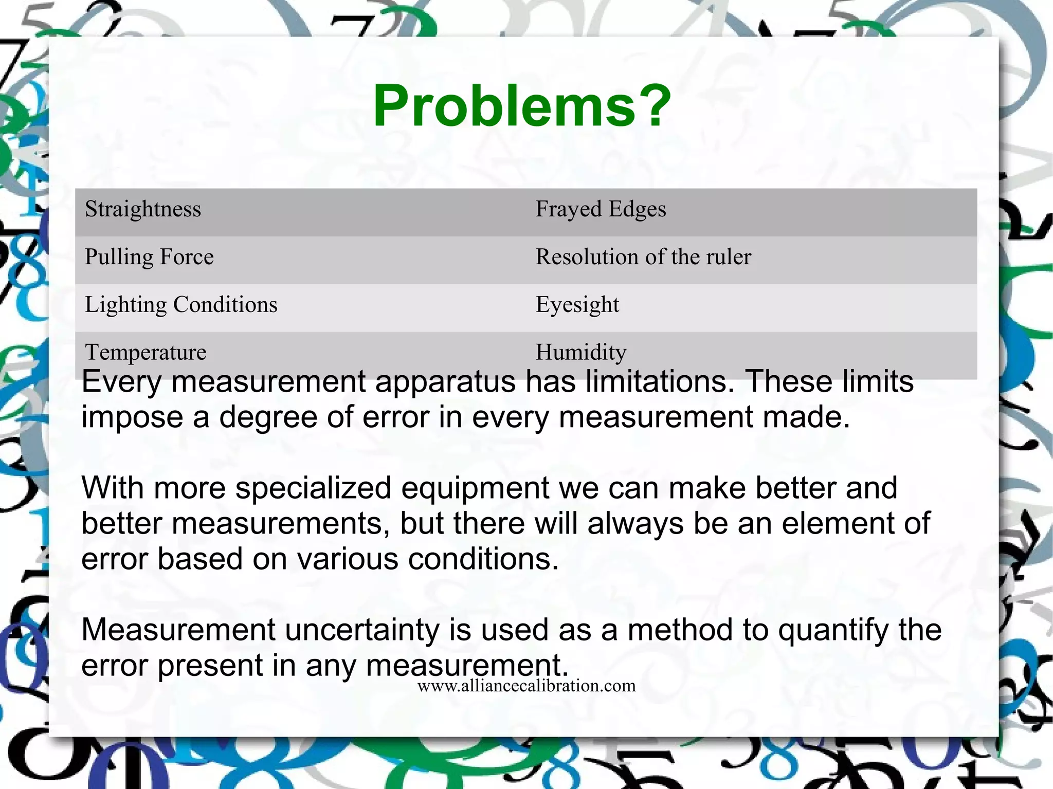 Meterology the science of measurement | PPT