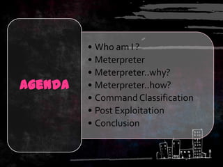 Post Exploitation Using Meterpreter | PPT