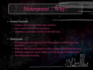 Post Exploitation Using Meterpreter | PPT