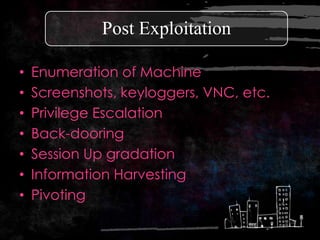 Post Exploitation Using Meterpreter | PPT