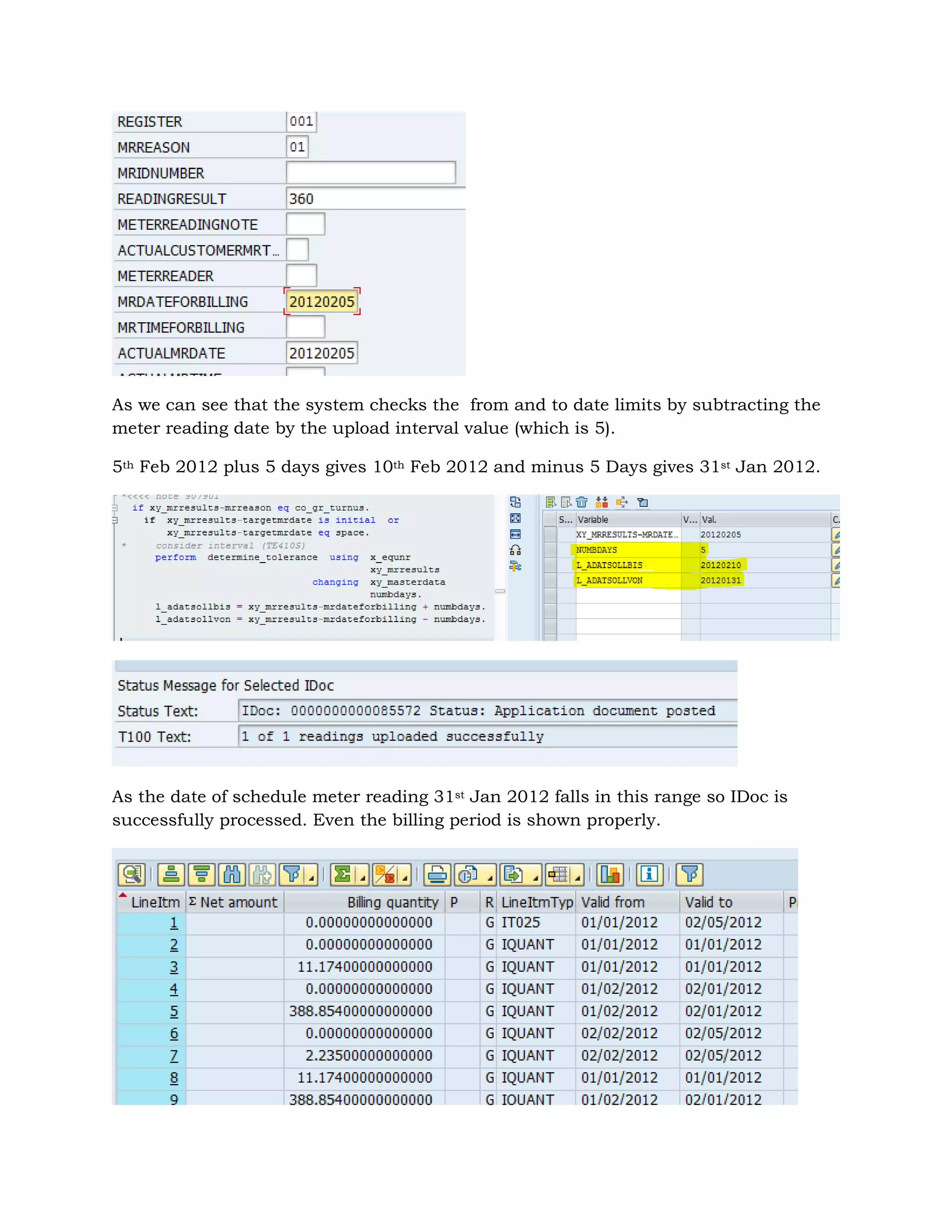 Meter Reading Upload Interval :Used for uploading readings through IDocs | PDF