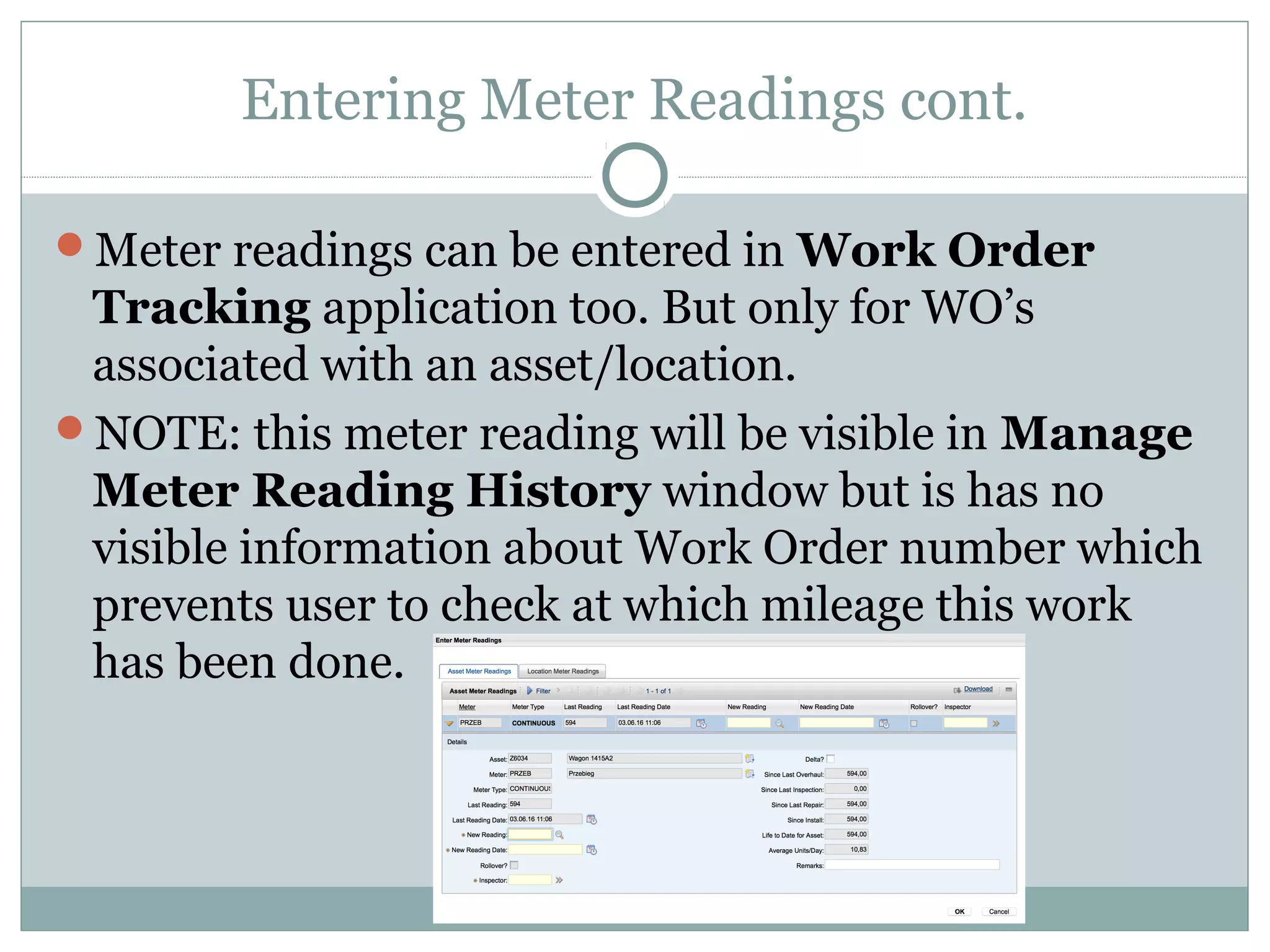 Meters in IBM Maximo Asset Management | PPT