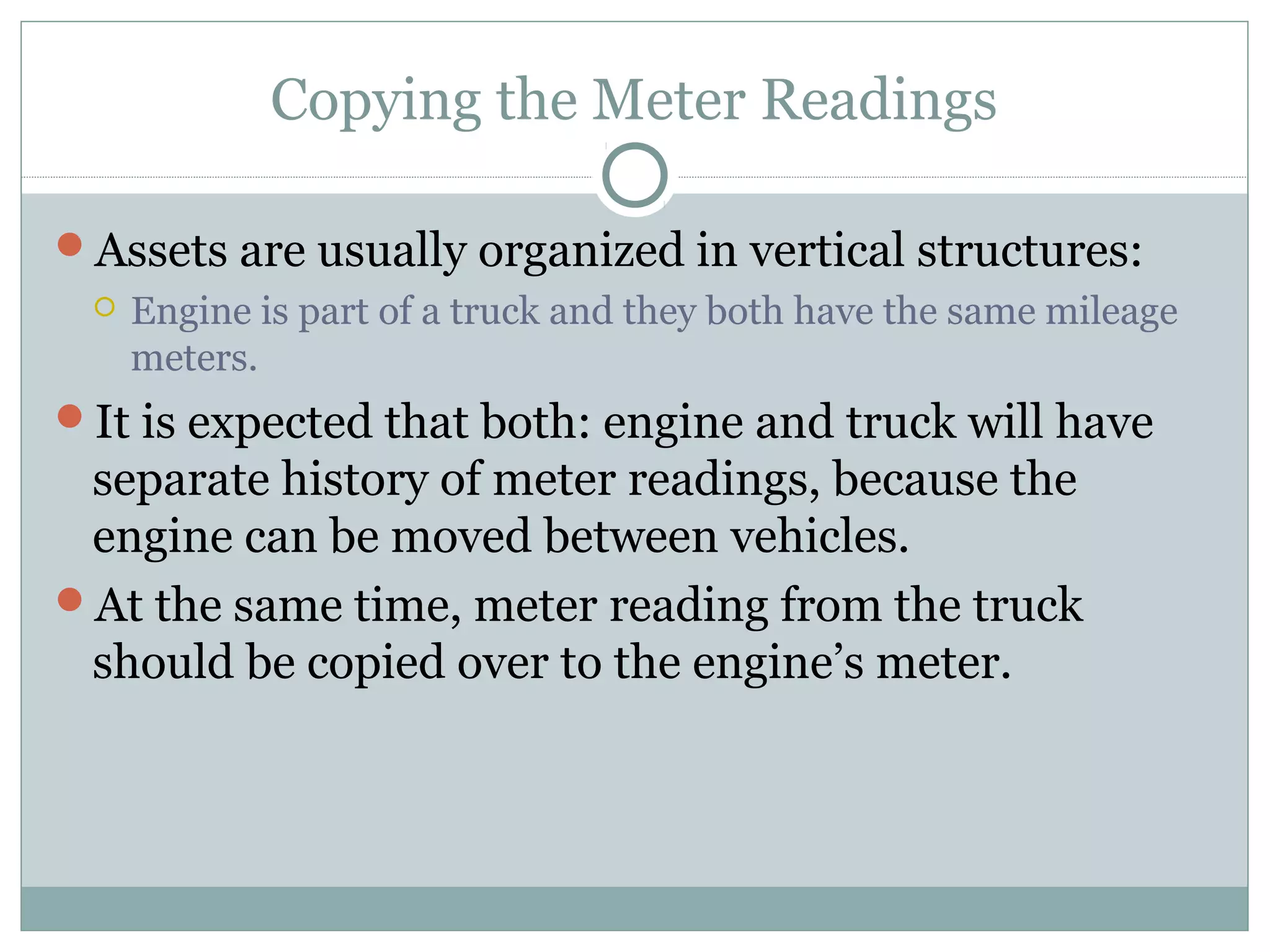Meters in IBM Maximo Asset Management | PPT
