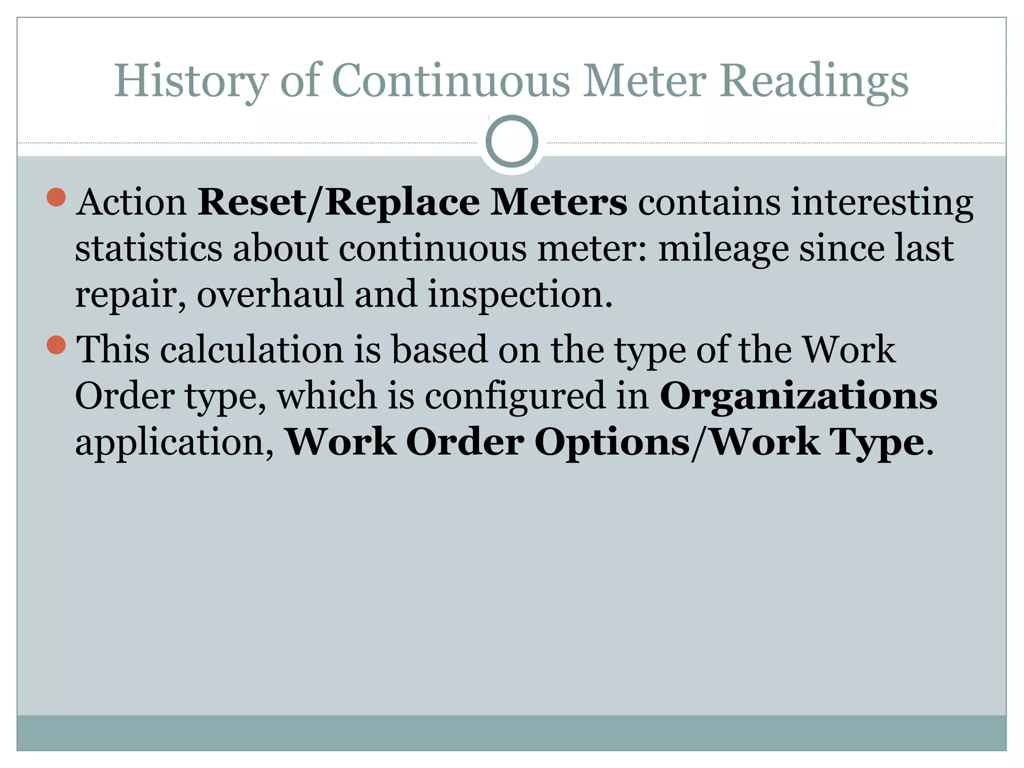 Meters in IBM Maximo Asset Management | PPT