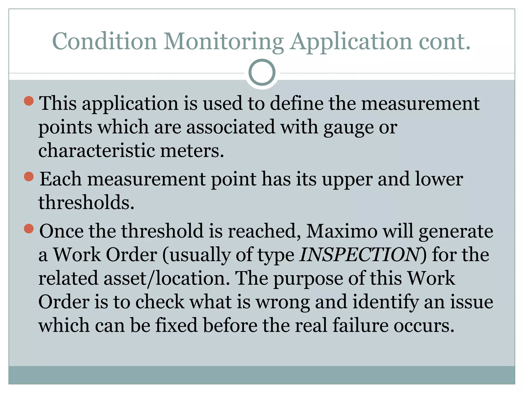 Meters in IBM Maximo Asset Management | PPT