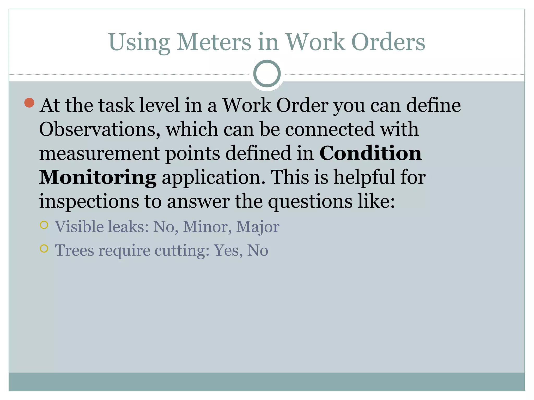 Meters in IBM Maximo Asset Management | PPT