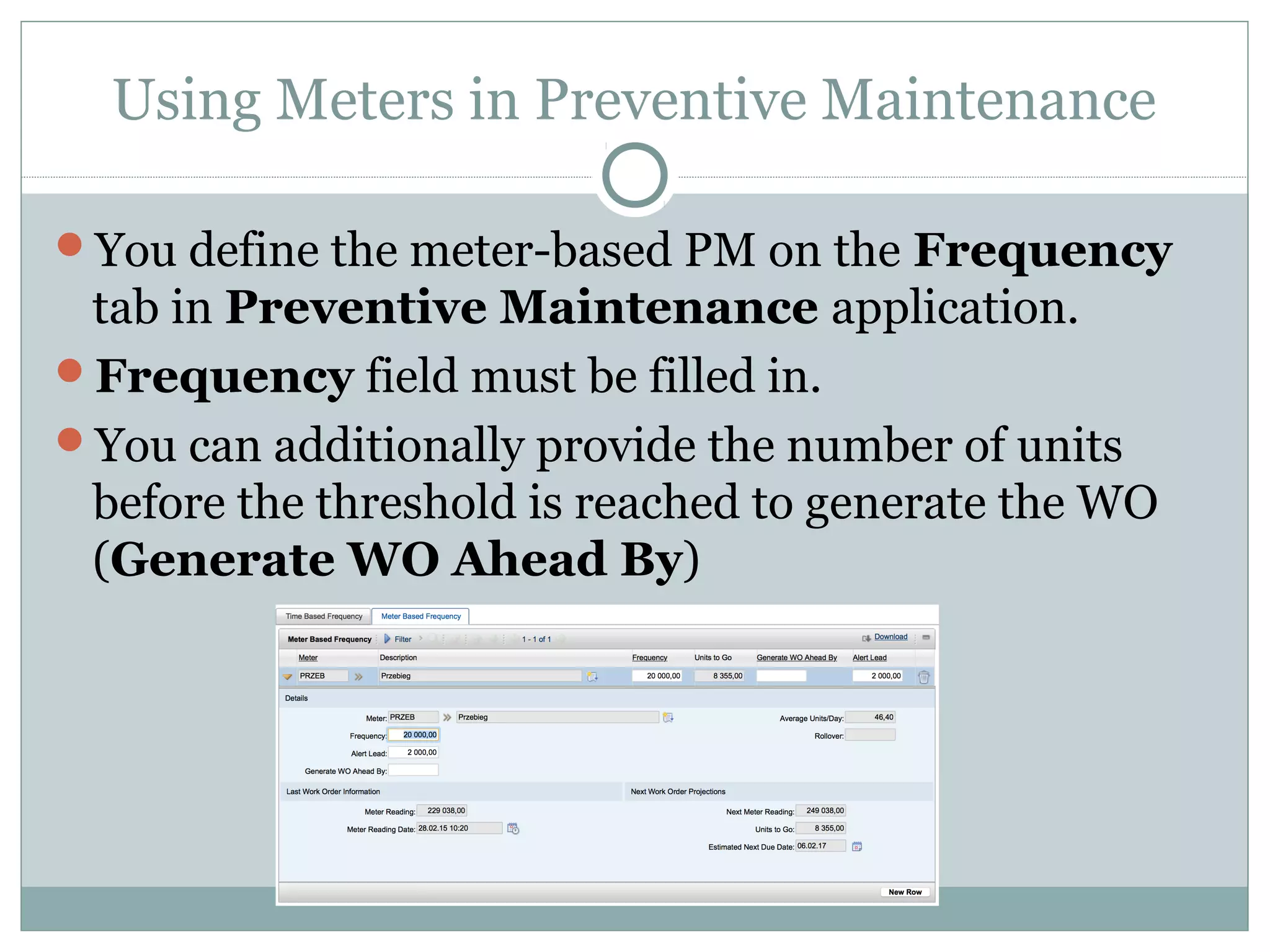 Meters in IBM Maximo Asset Management | PPT