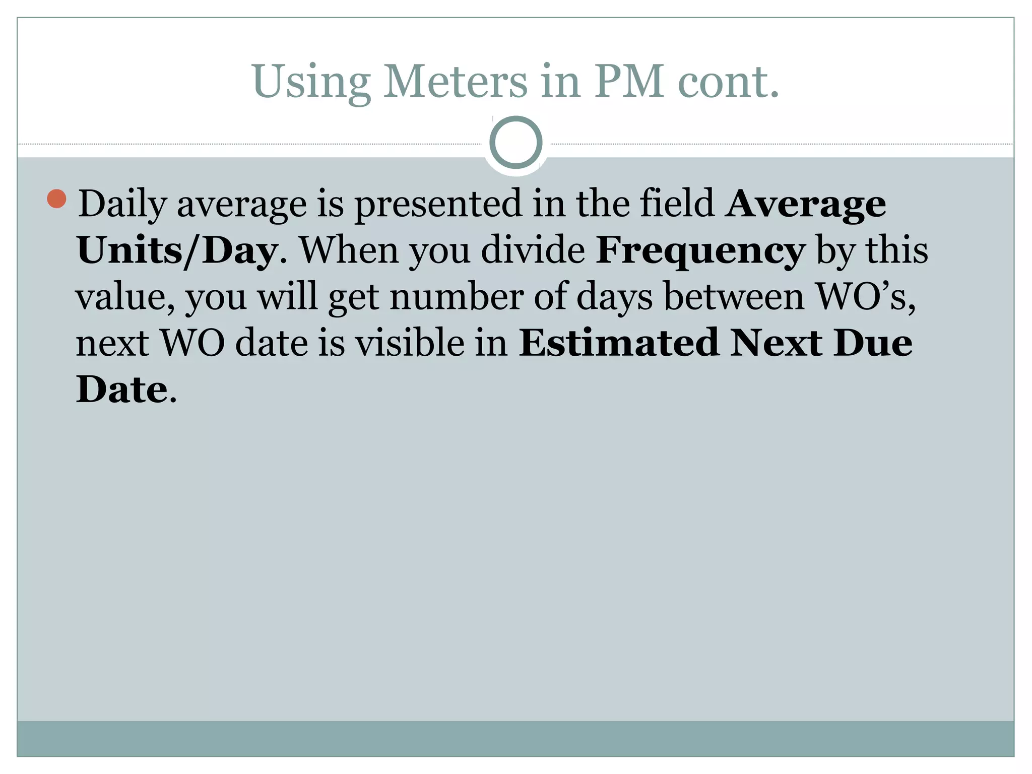 Meters in IBM Maximo Asset Management | PPT