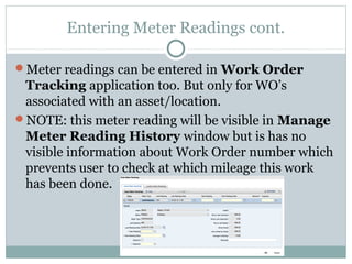 Meters in IBM Maximo Asset Management | PPT