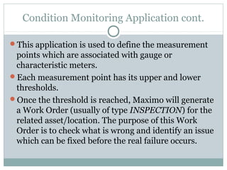 Meters in IBM Maximo Asset Management | PPT