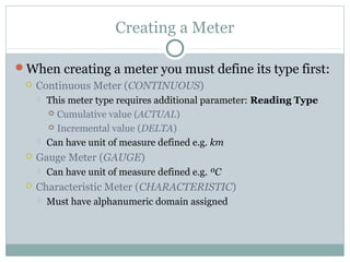 Meters in IBM Maximo Asset Management | PPT