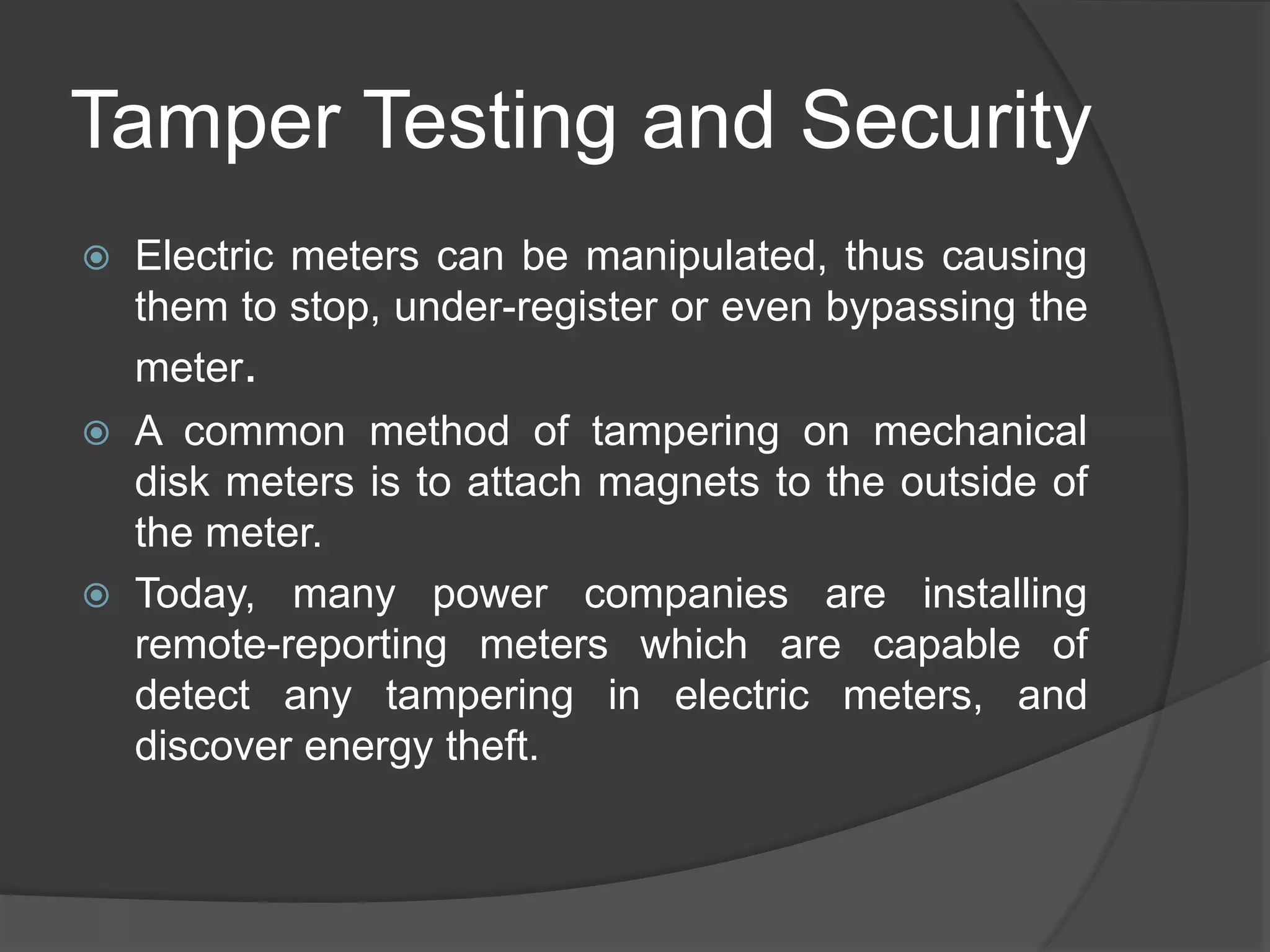 Calibration & Testing of Electronic Meters | PPTX