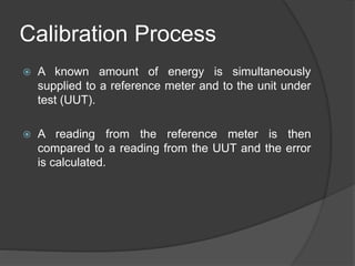 Calibration & Testing of Electronic Meters | PPTX