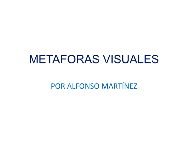 Metáforas visuales | PPTX