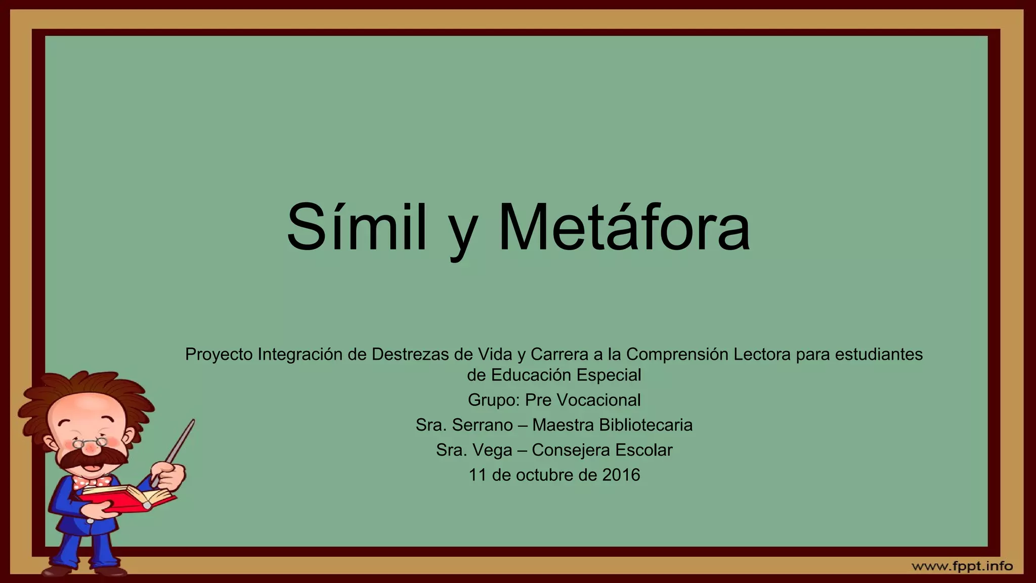 Metáfora y Símil | PPT