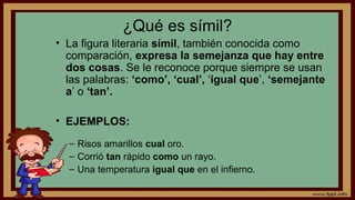 Ejemplos De Símiles QUÉ ES UNA COMPARACIÓN? Se Entiende Por