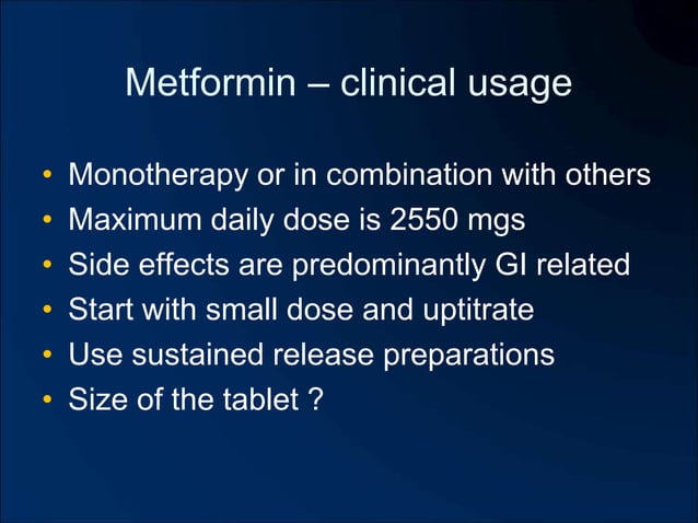 Metformin | PPTX | Endocrine and Metabolic Diseases | Diseases and ...