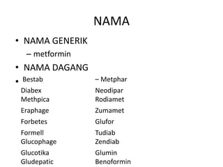 Metformin | PPTX