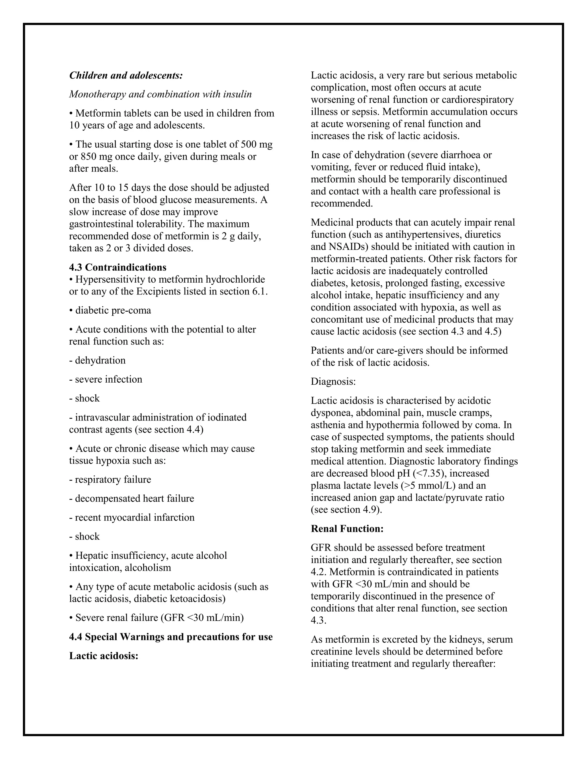 Metformin 500mg tablets smpc taj pharmaceuticals | PDF