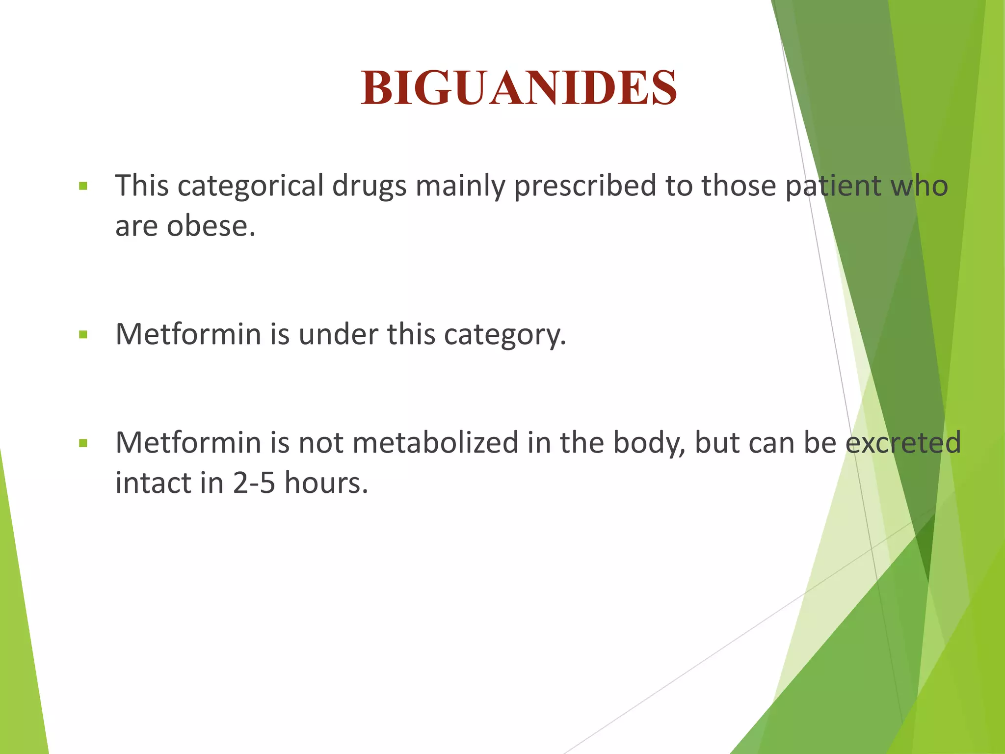 Metformin; type 2 diabetes; healthcare; nutrition | PPTX