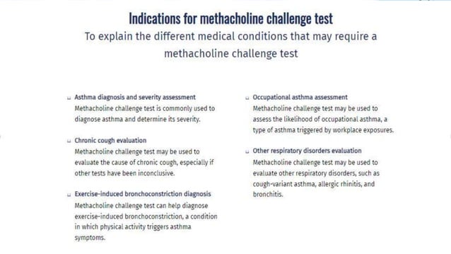 methacholine challenge.pptx | Lung and Respiratory Health | Diseases ...