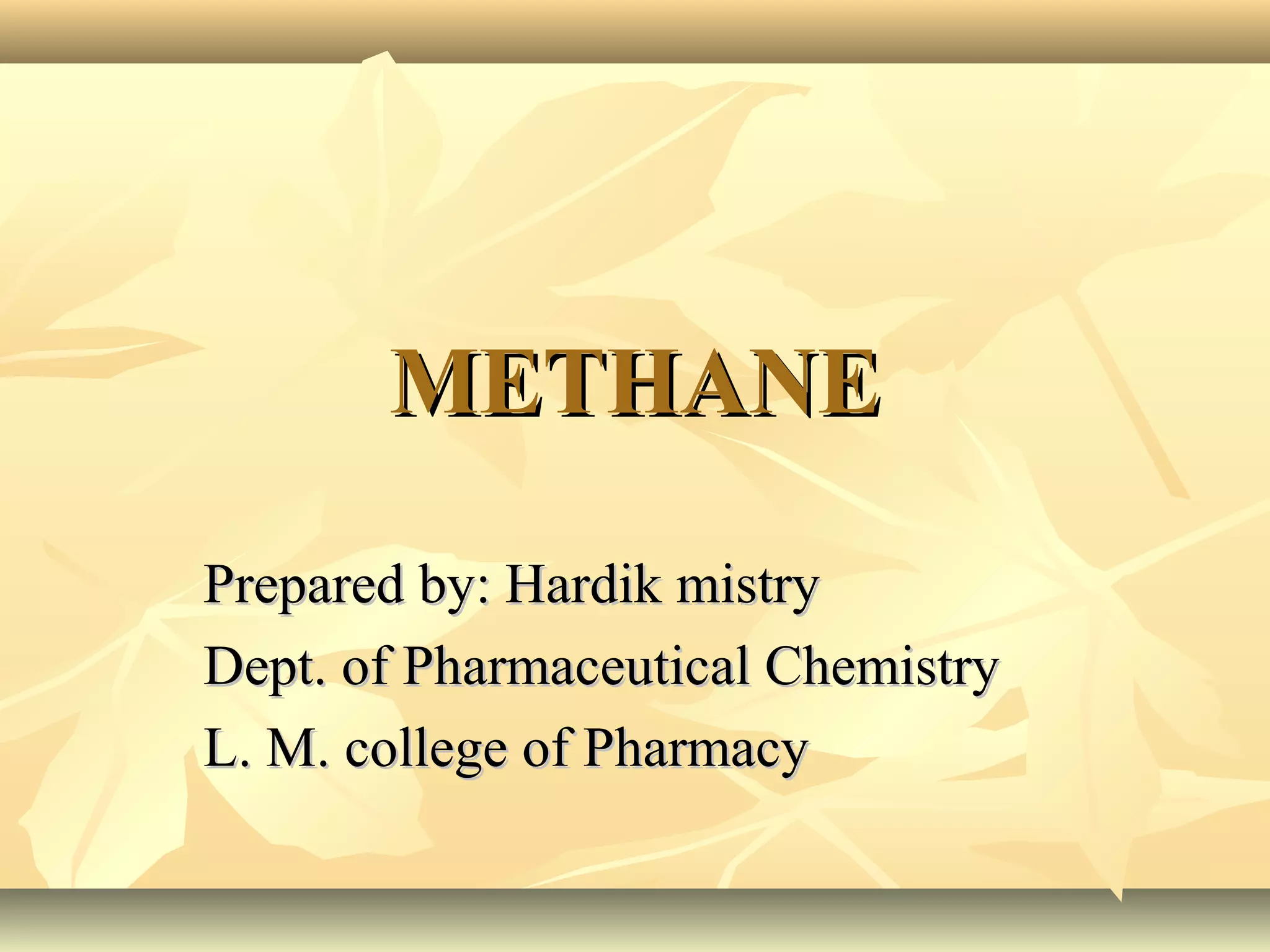 Methane | PPT