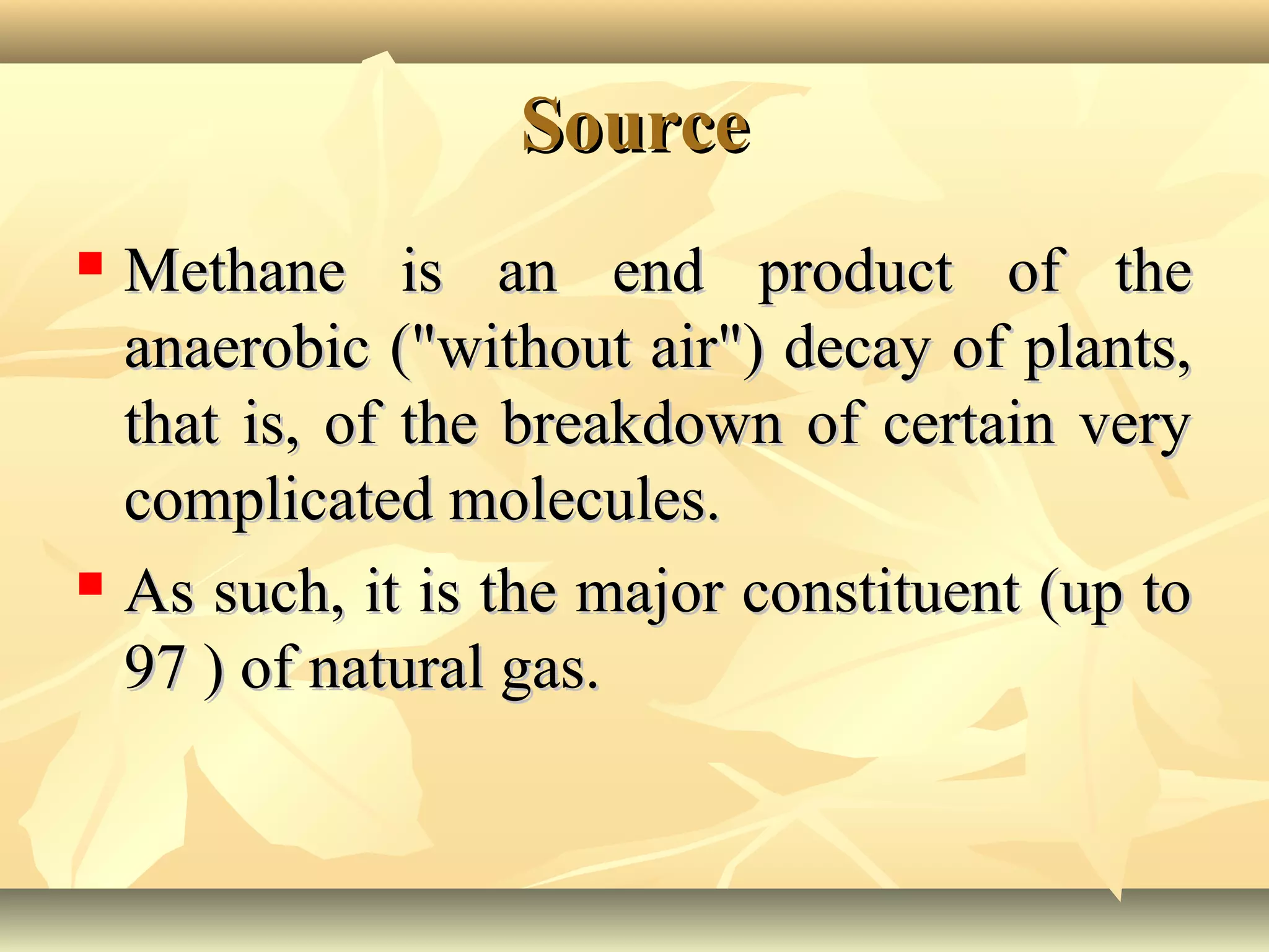 Methane | PPT
