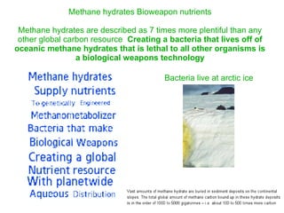 Methane hydrate bacteria engineered to be bioweapons | PPT