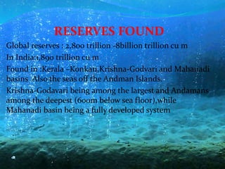 Methane hydrate final | PPTX