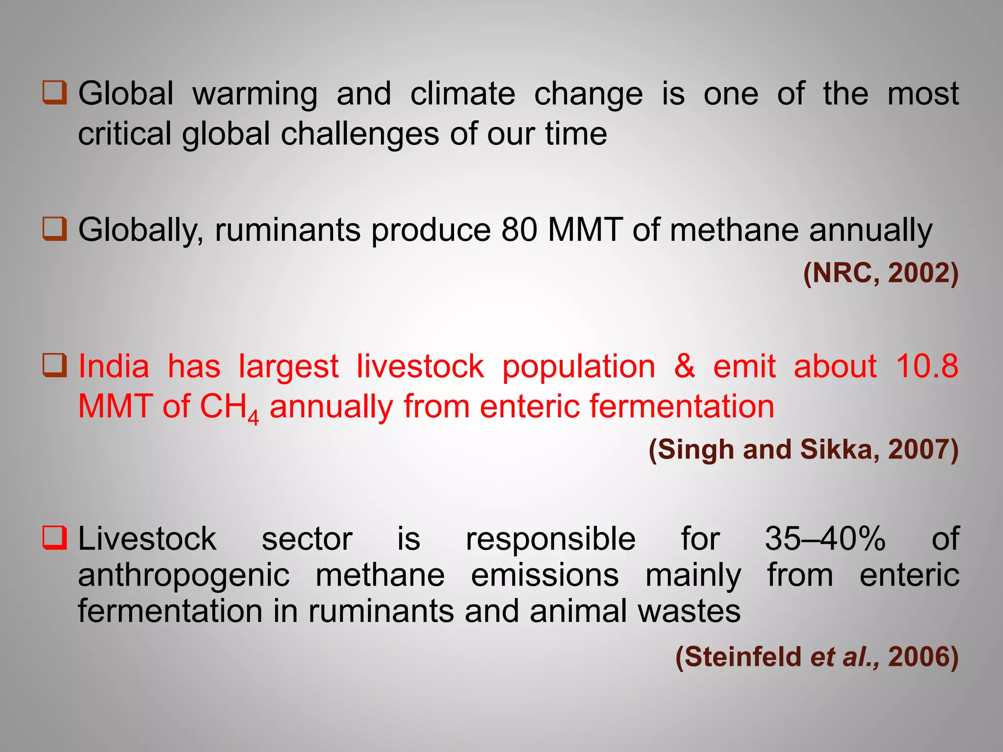 Methane Mitigation In Ruminants Through Nutritional Interventions | PPTX