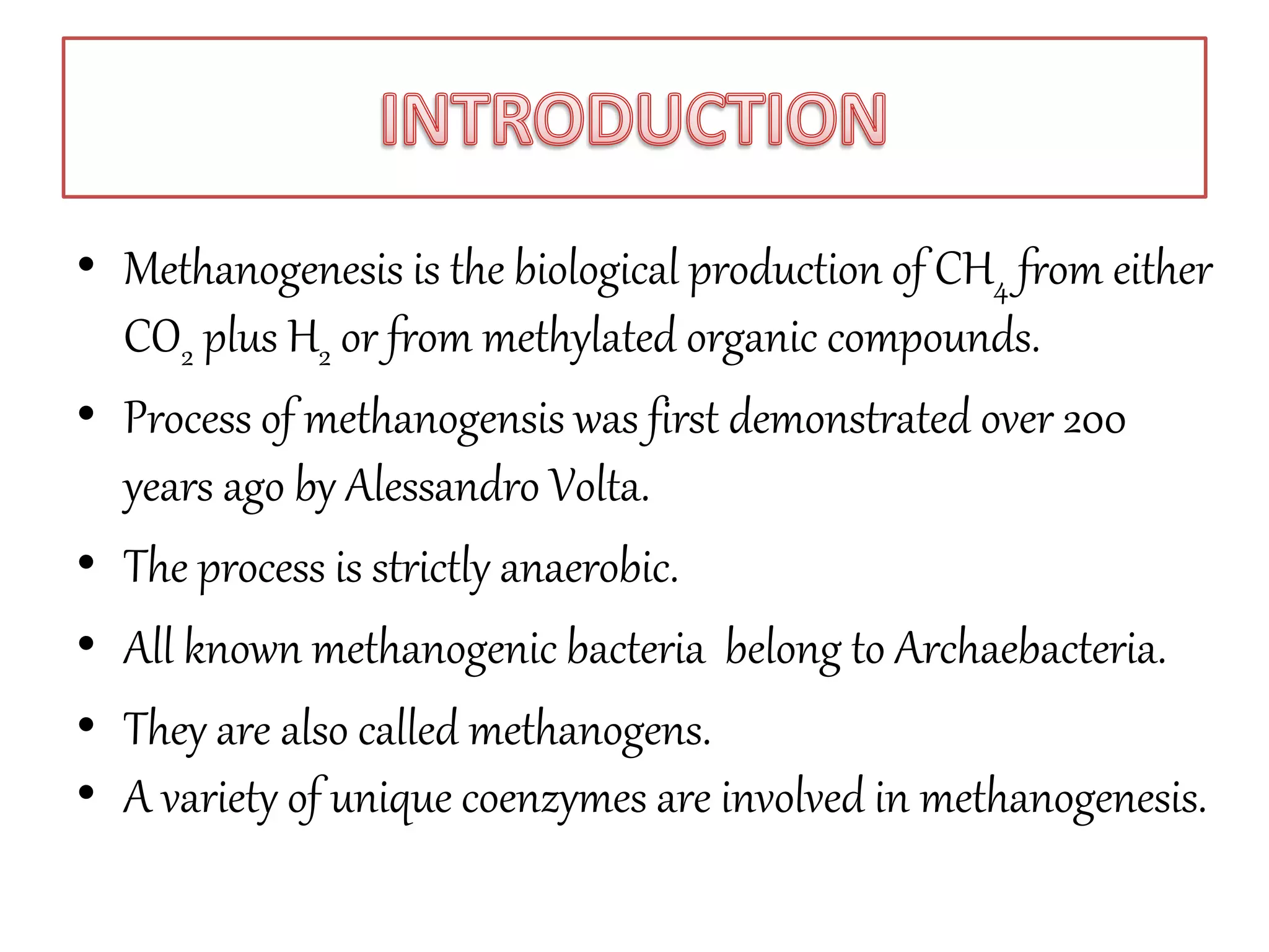 Methanogenesis | PPTX