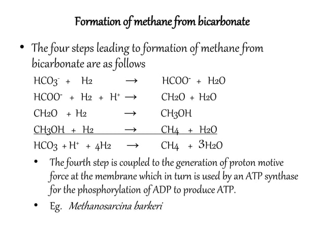 Methanogenesis | PPTX | Chemistry | Science