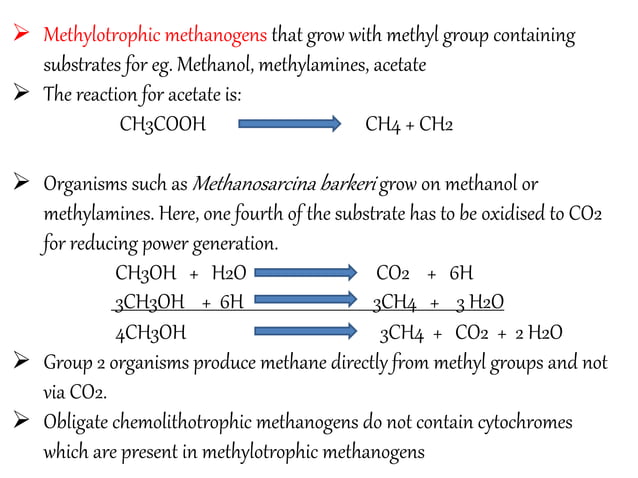 Methanogenesis | PPTX | Chemistry | Science