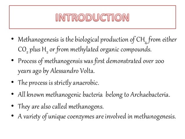 Methanogenesis