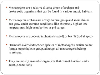 Diverse Methanogenic Archaea: Characteristics, Habitats, and ...
