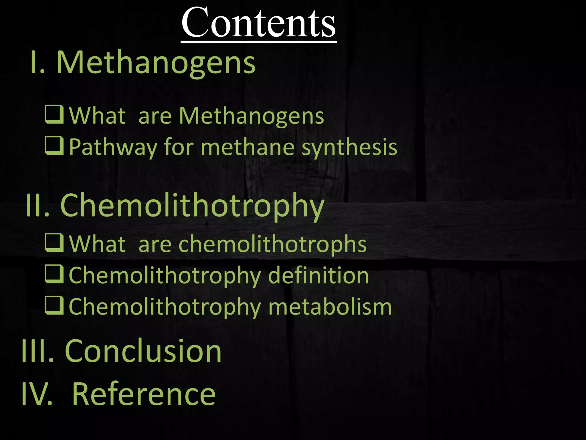 Methanogens and chemolithotrophy | PPTX