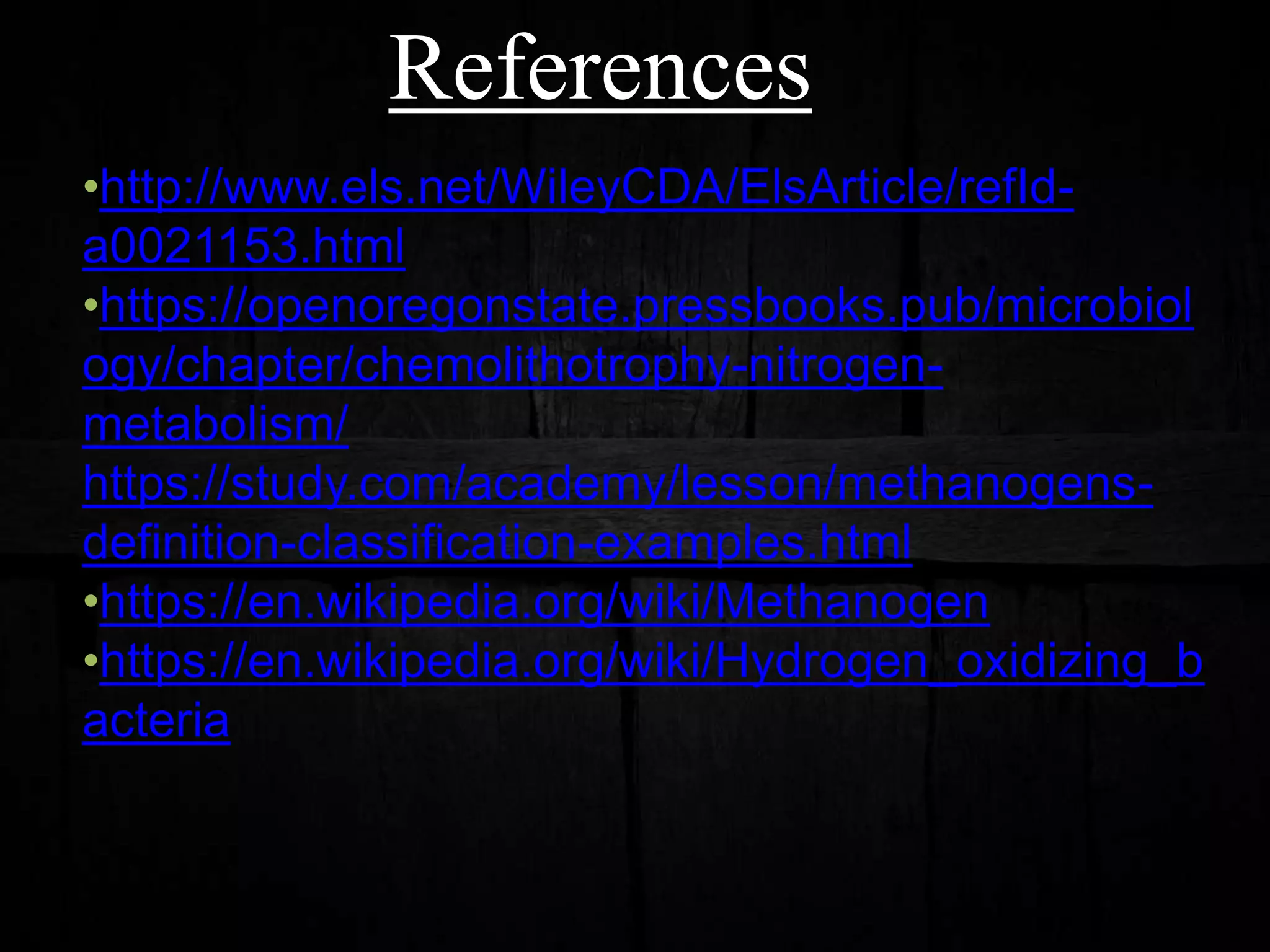 Methanogens and chemolithotrophy | PPTX