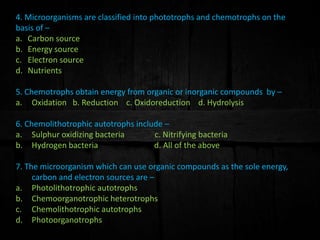 Methanogens and chemolithotrophy | PPTX
