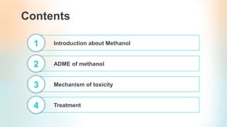 Methanol toxicity | PPTX