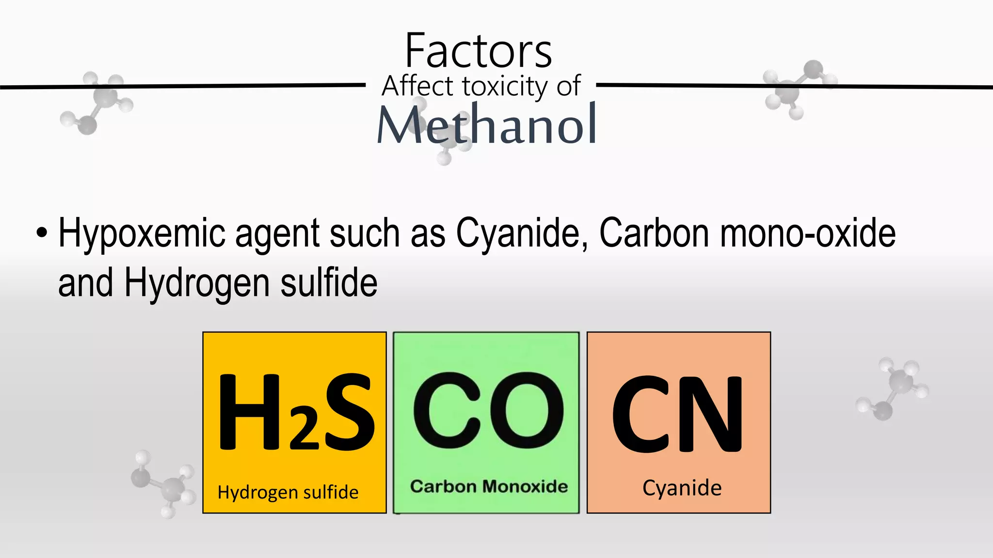 Methanol Toxicity | PPTX