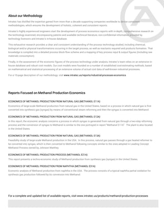 Feasibility Studies: Methanol Manufacturing | PDF