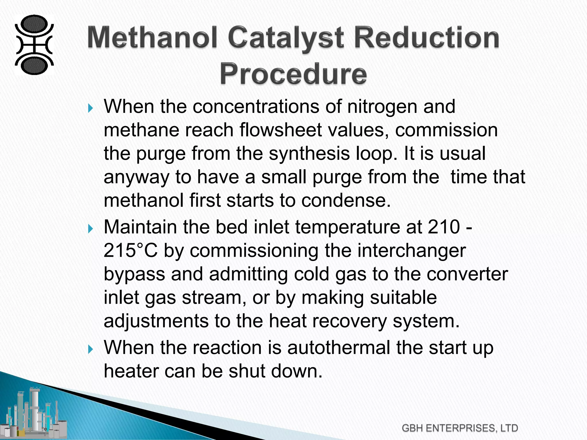 Methanol Loop Start Up and Shut Down | PDF