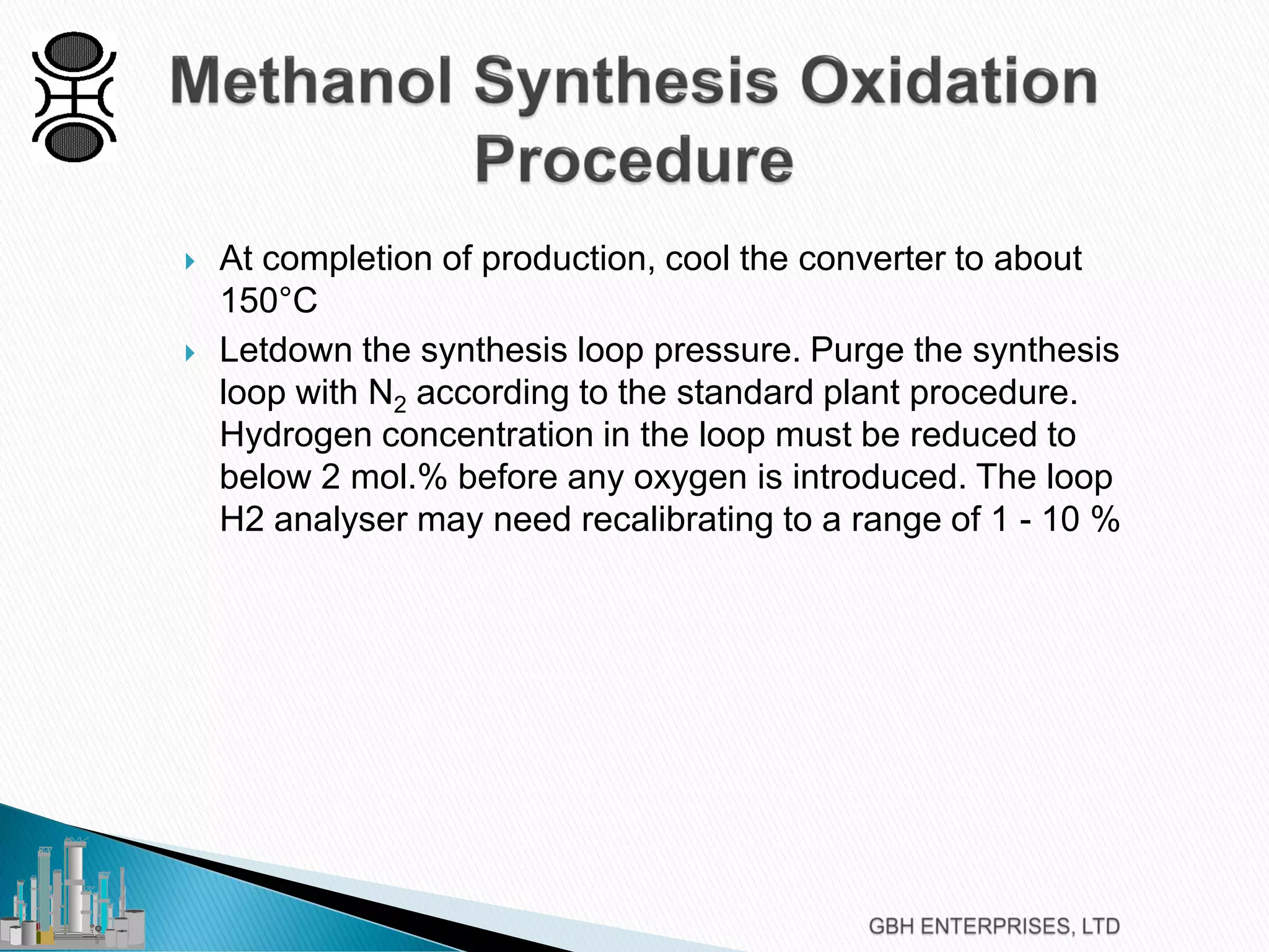 Methanol Loop Start Up and Shut Down | PDF