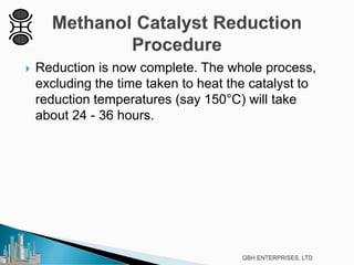 Methanol Loop Start Up and Shut Down | PDF
