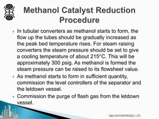 Methanol Loop Start Up and Shut Down | PDF