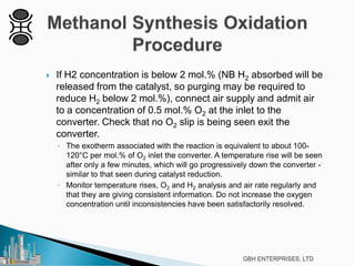 Methanol Loop Start Up and Shut Down | PDF
