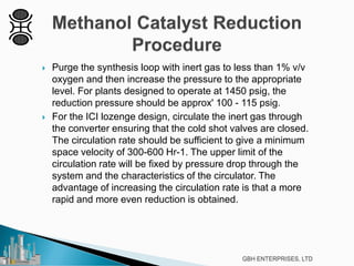 Methanol Loop Start Up and Shut Down | PDF